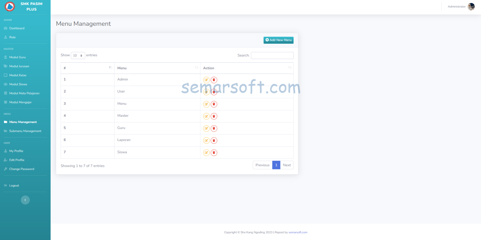 Download Aplikasi Administrasi Guru Web (Codeigniter)