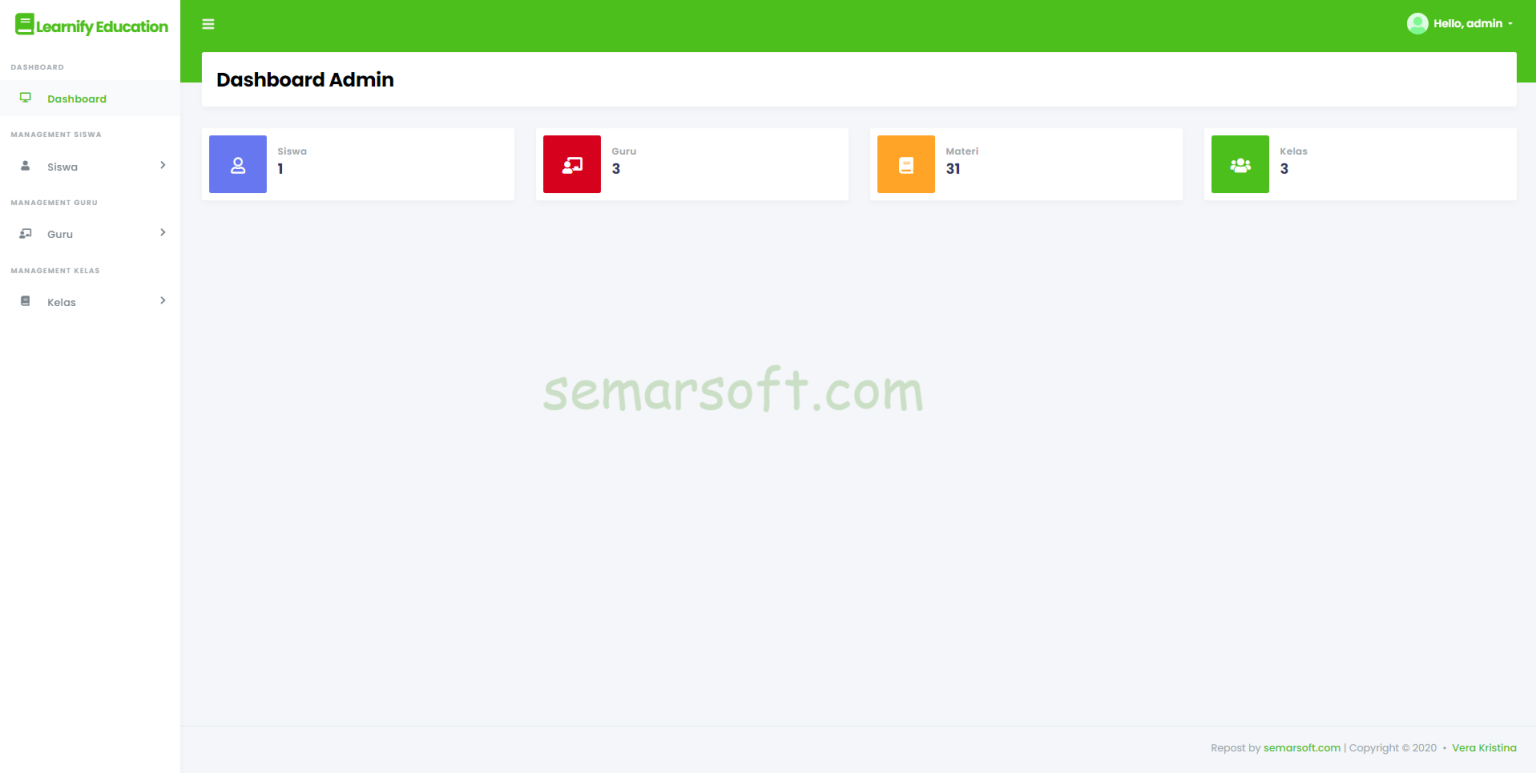 Download Aplikasi E-Learning Web (Codeigniter)