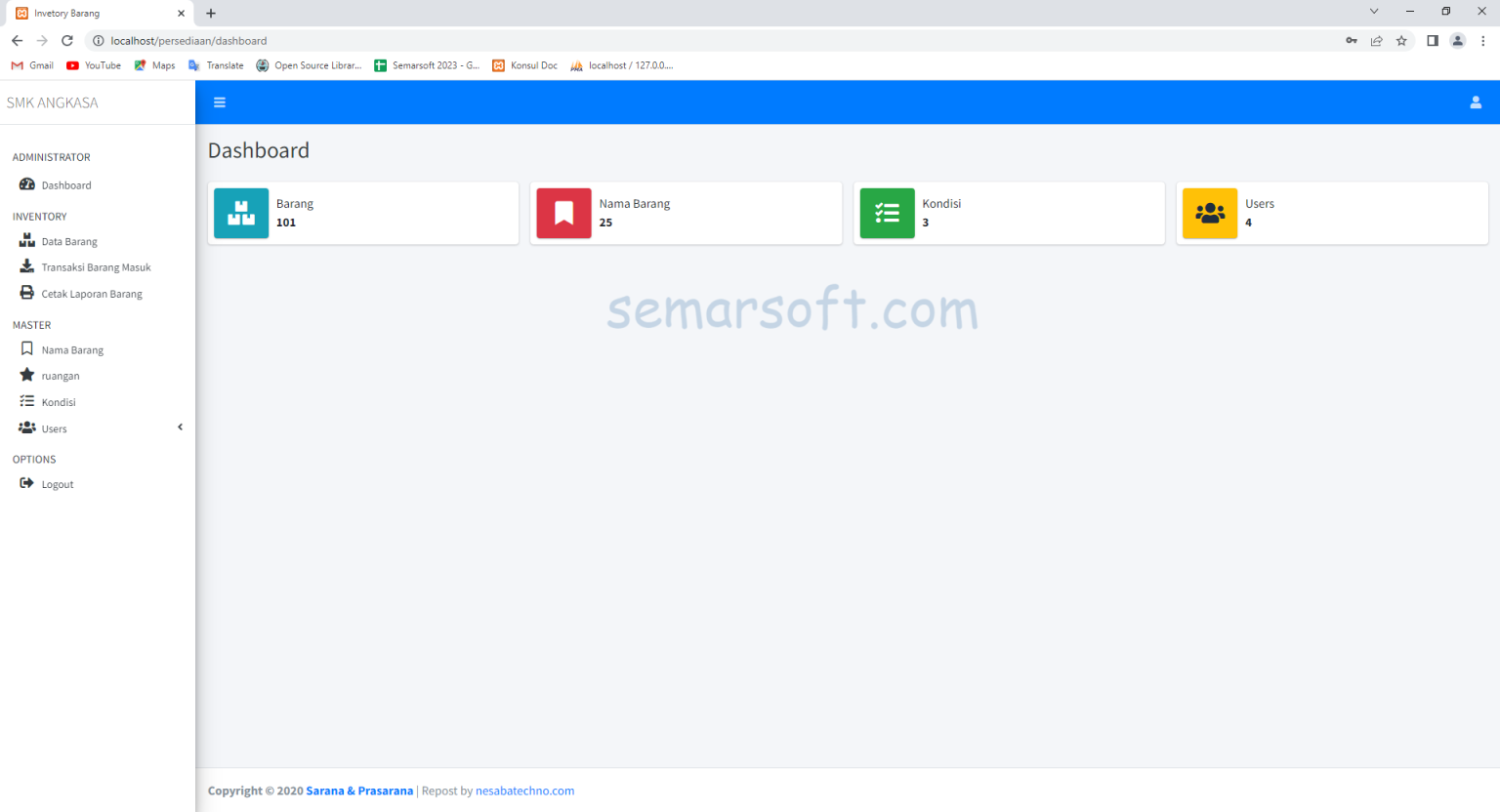 Download Aplikasi Persediaan Barang Web (Codeigniter)