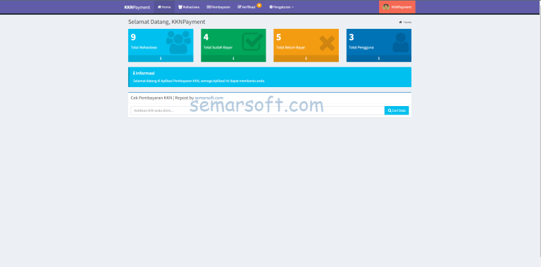Download Aplikasi Pembayaran KKN Web (Codeigniter)