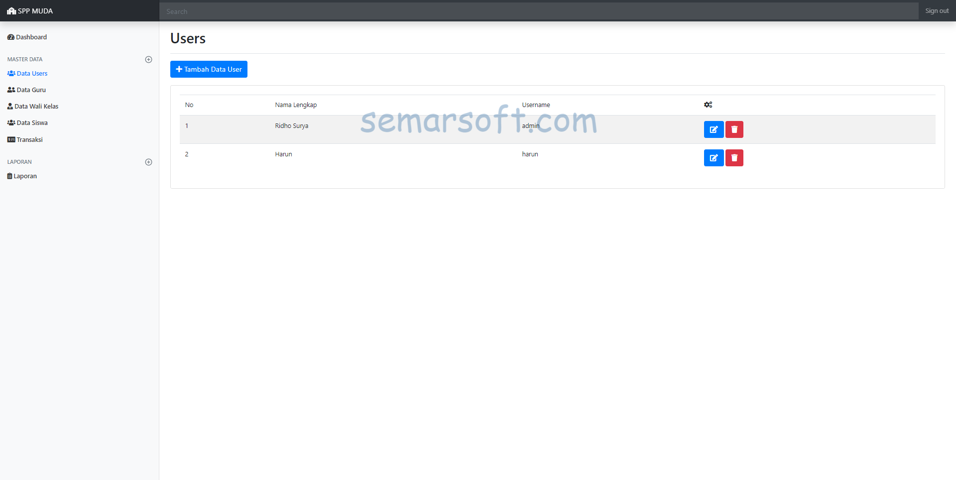 Download Aplikasi Pembayaran SPP Sekolah Web (Codeigniter)