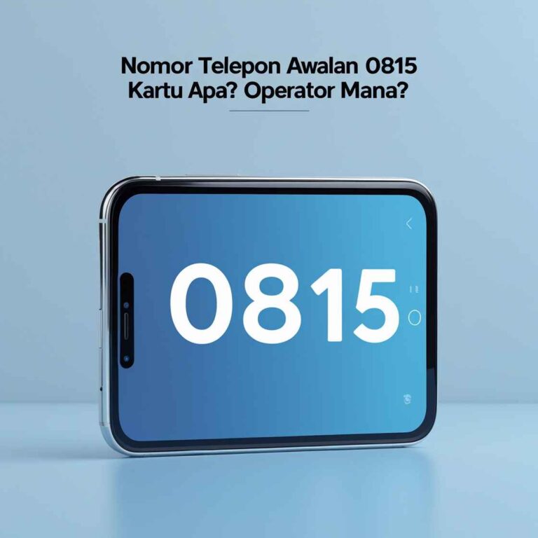 Nomor Telepon Awalan 0815: Operator dan Kartu Apa?